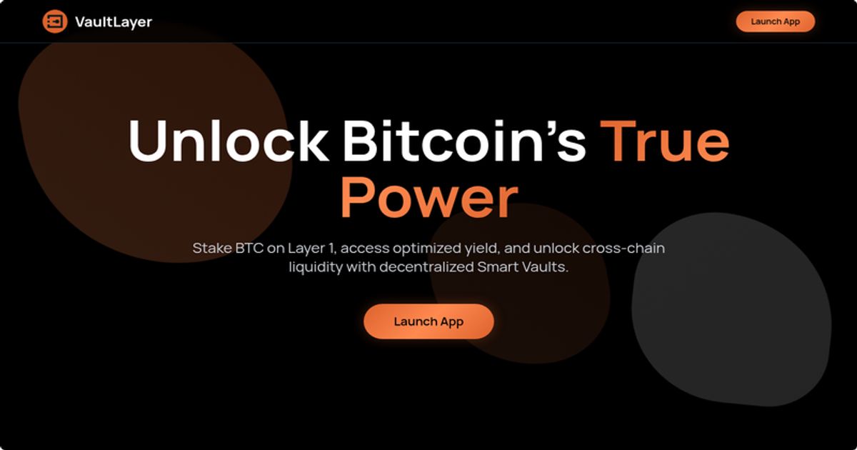 VaultLayer — Unlock Bitcoin’s True Power.